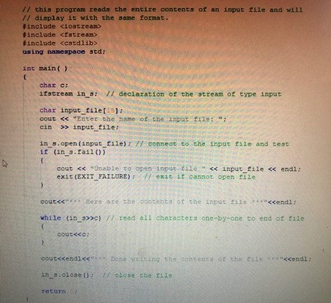 C++ - Member Functions get, put, fail, and eof (No | Chegg.com