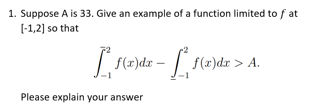 Solved solve this.give a example of limited function to f at | Chegg.com
