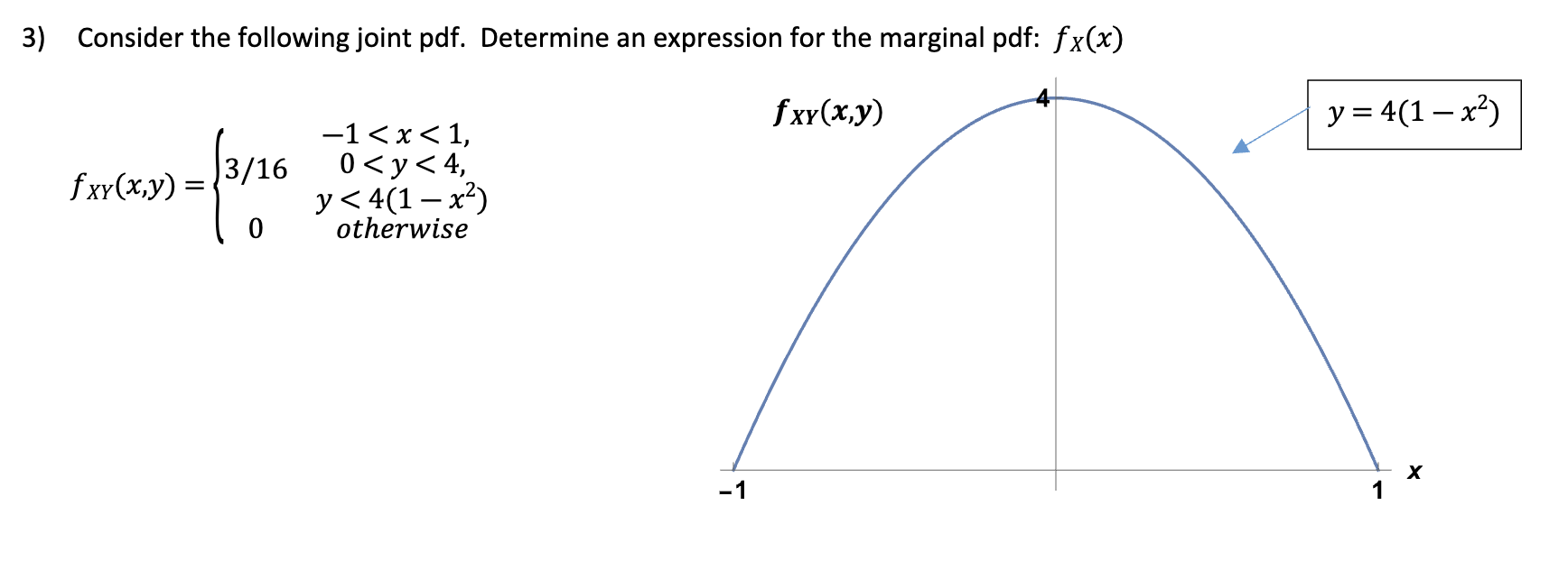 Solved Consider the following joint pdf. Determine an | Chegg.com