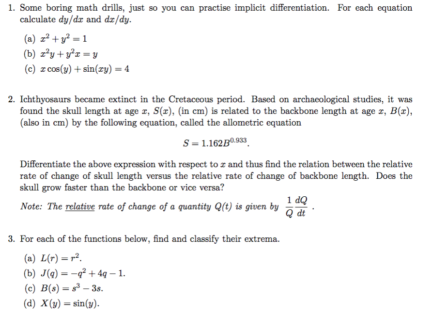 Solved 1. Some boring math drills, just so you can practise | Chegg.com