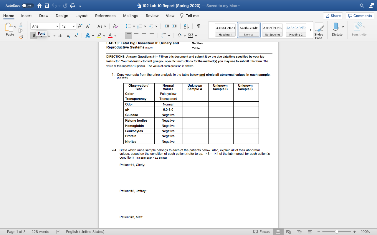 Solved AutoSave OFF W 102 Lab 10 Report (Spring 2020) - | Chegg.com
