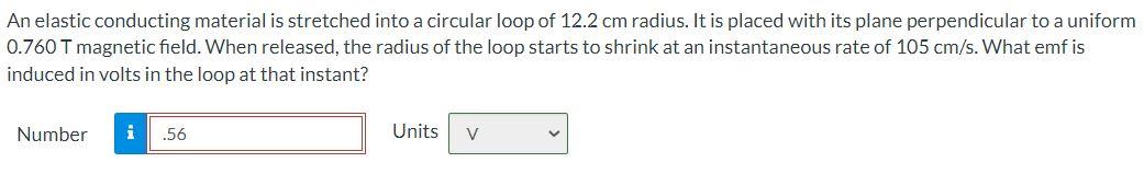 Solved An elastic conducting material is stretched into a | Chegg.com