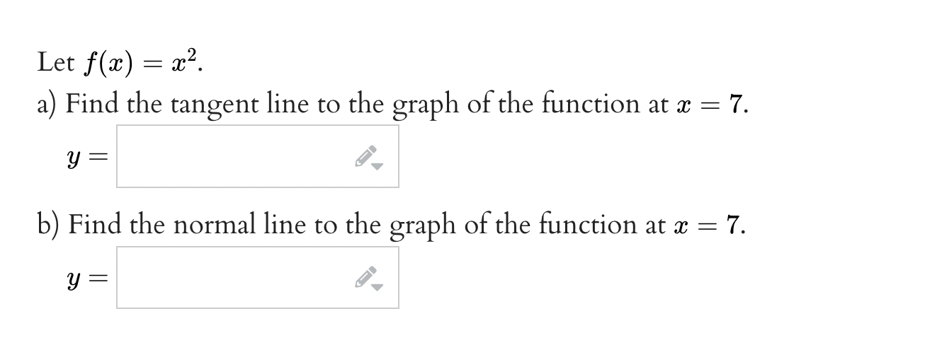Solved Let f(x)=x2. a) Find the tangent line to the graph of | Chegg.com
