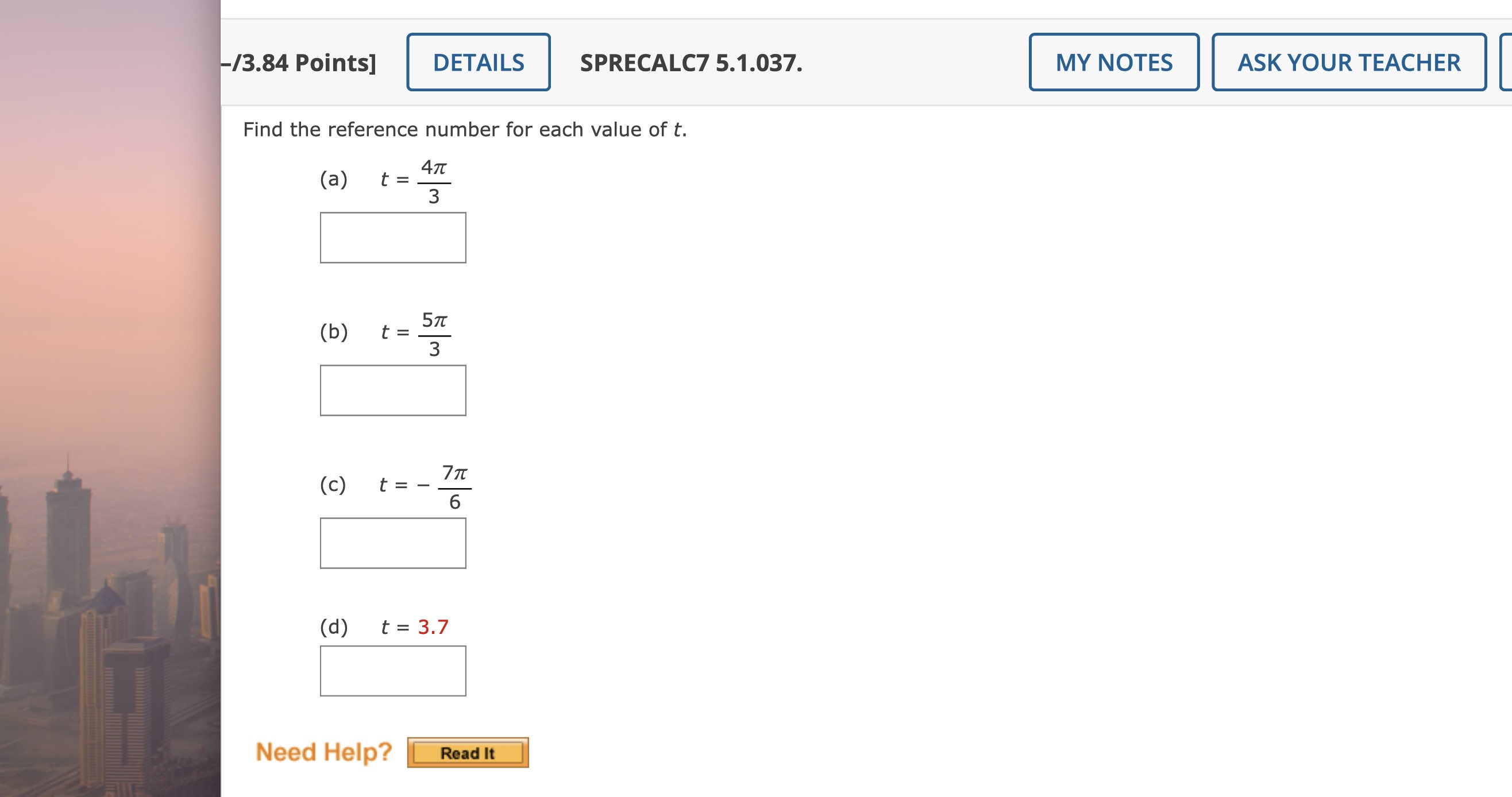 Solved Find the reference number for each value of | Chegg.com