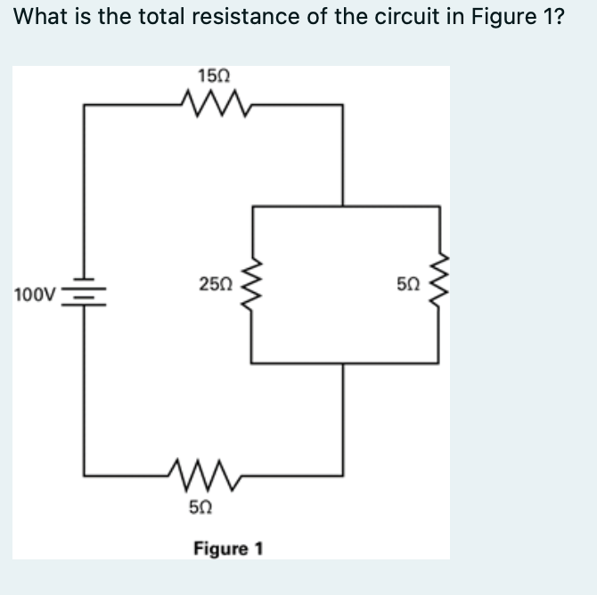 Solved What is the total resistance of the circuit in Figure | Chegg.com