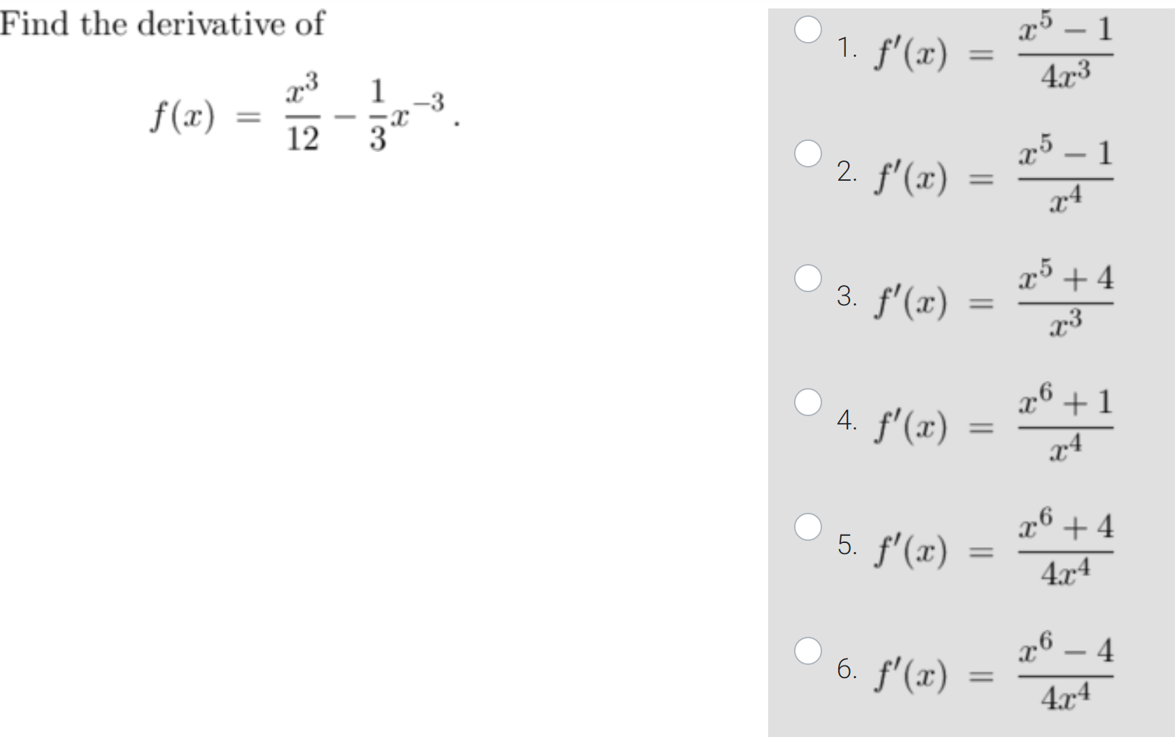 Solved Find the derivative | Chegg.com