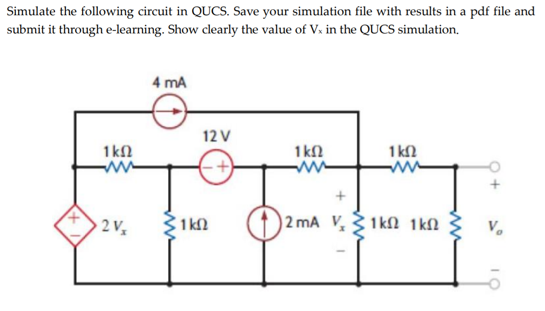 Solved Simulate the following circuit in QUCS. Save your | Chegg.com