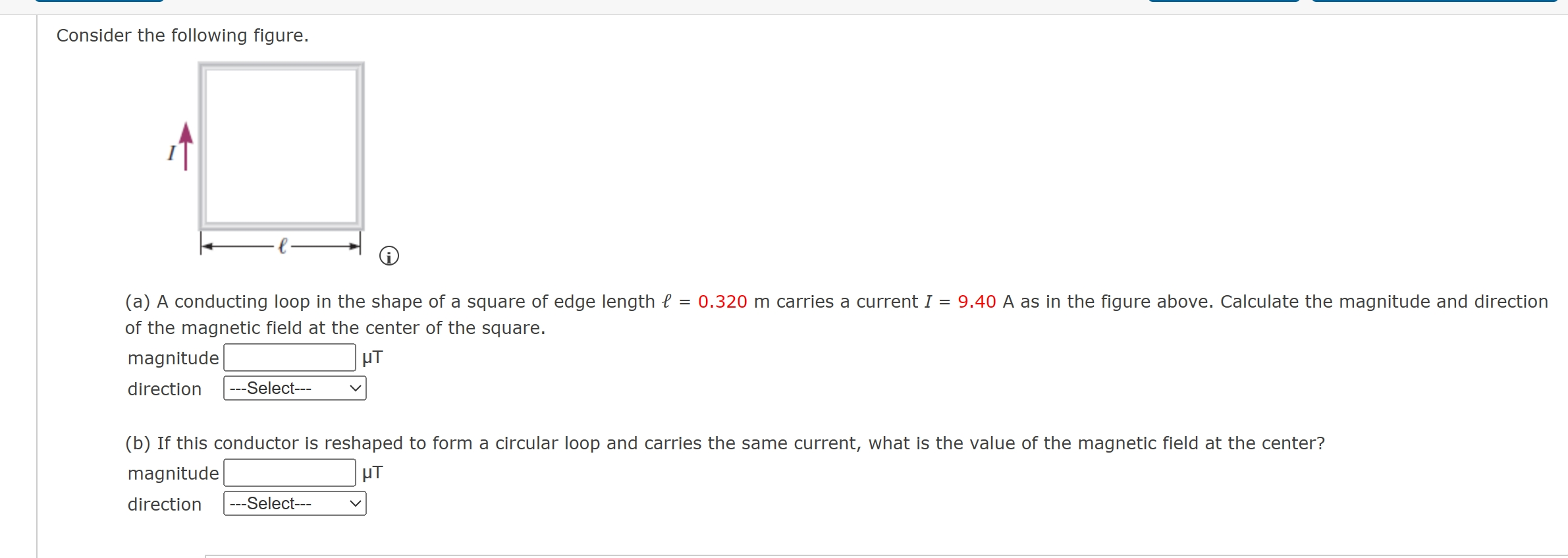 Solved Consider the following figure. of the magnetic field | Chegg.com