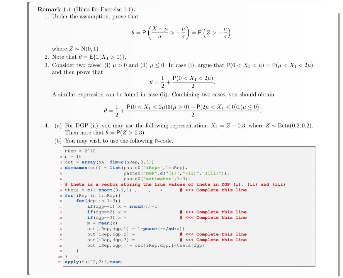 Exercise 1.1(⋆⋆ - Parametric and nonparametric | Chegg.com