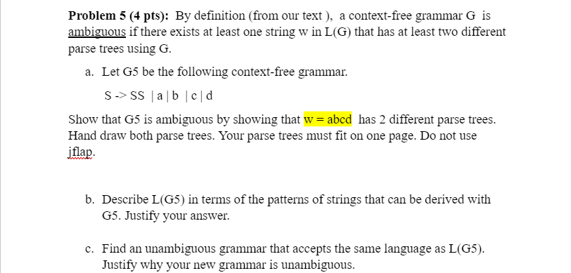 Solved Problem 5 (4 ﻿pts): By definition (from our text), ﻿a | Chegg.com