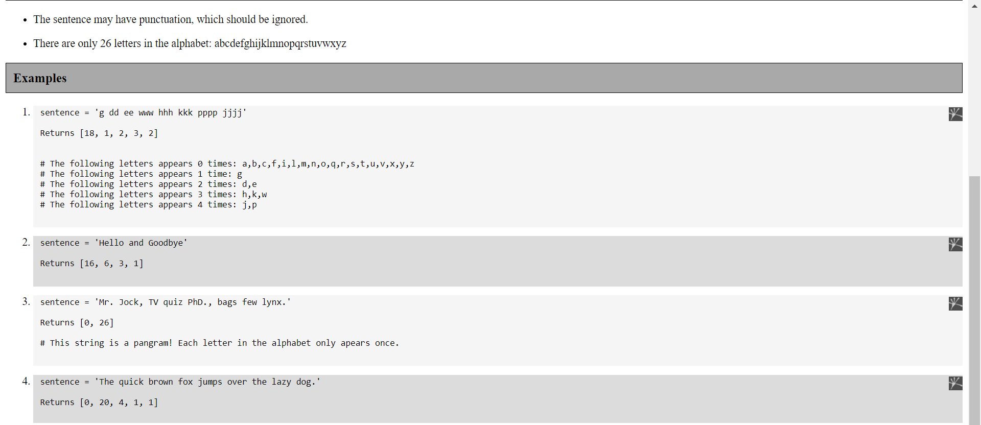 Solved Constraints - The sentence may have punctuation, | Chegg.com