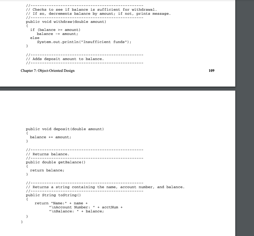 Solved A Flexible Account Class File Account.java contains a | Chegg.com