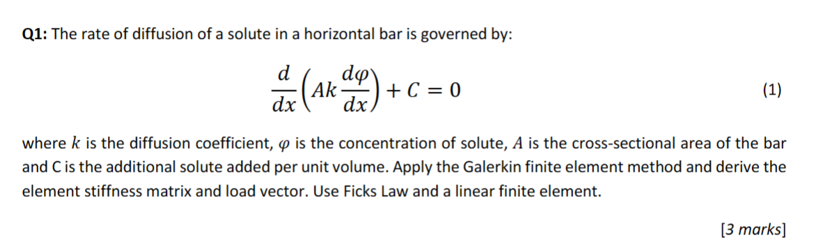 Solved Rate of diffusion question | Chegg.com