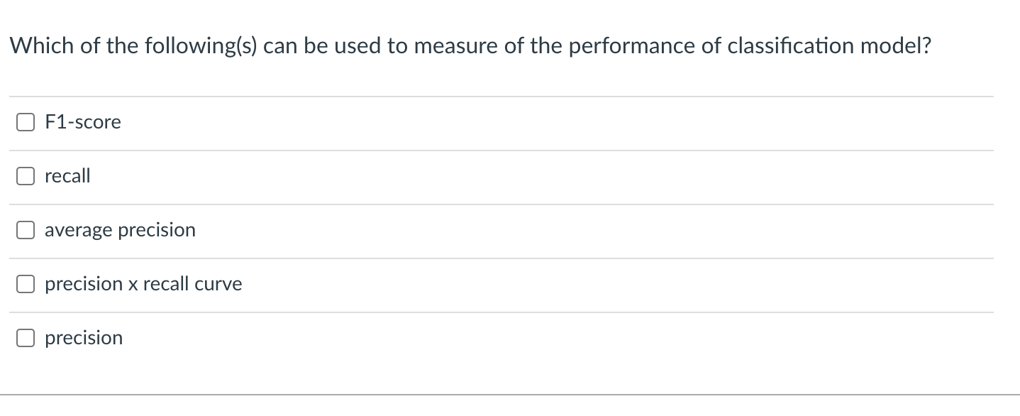 Solved Which of the following(s) can be used to measure of | Chegg.com
