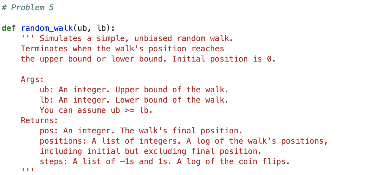 Solved In this problem, we'll simulate the simple random | Chegg.com