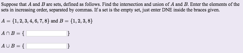 Solved Suppose that A and B are sets, defined as follows. | Chegg.com
