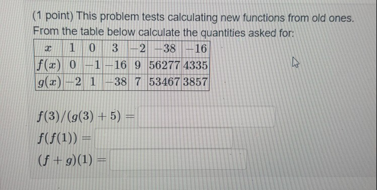 Solved 1 Point This Problem Tests Calculating New