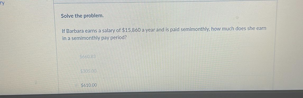 Solved Solve the problem. If Barbara earns a salary of | Chegg.com