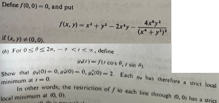Solved Define f(0,0)=0, and put | Chegg.com