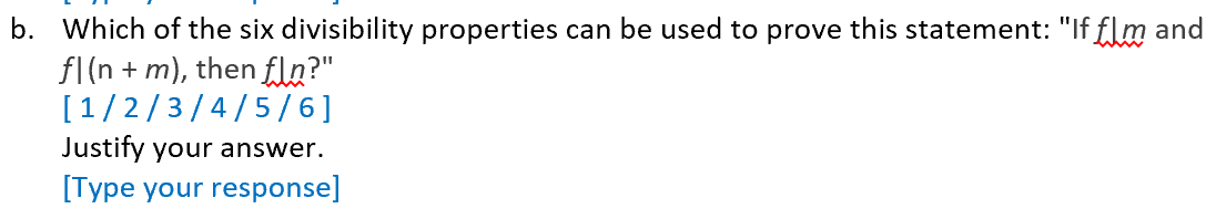 Solved o. Which of the six divisibility properties can be | Chegg.com
