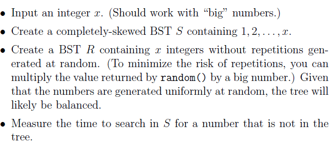 The way that data is stored in a Binary Search Tree | Chegg.com