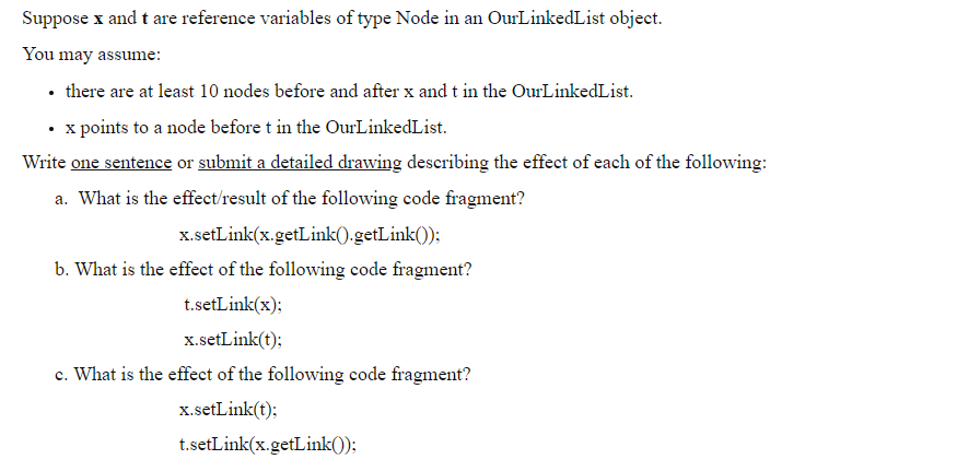 Solved class OurLinkedList { private Node | Chegg.com