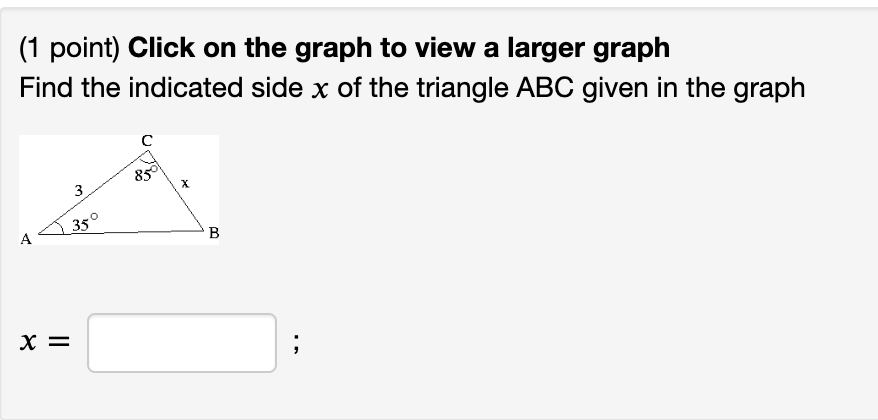 Solved (1 point) Click on the graph to view a larger graph | Chegg.com