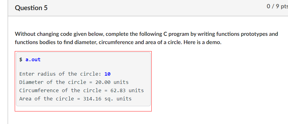Solved Question 5 019 pts Without changing code given below, | Chegg.com