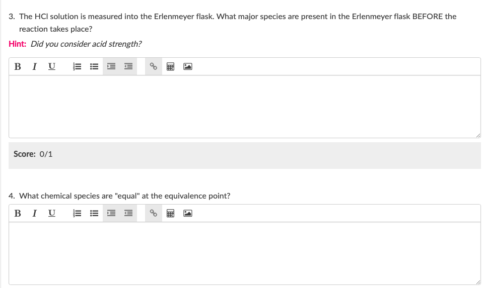 Solved 3. The HCl solution is measured into the Erlenmeyer | Chegg.com