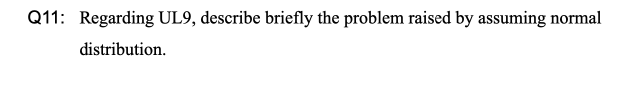 Solved Q11: Regarding UL9, describe briefly the problem | Chegg.com Solved Q11: Regarding UL9, describe briefly the problem | Chegg.com