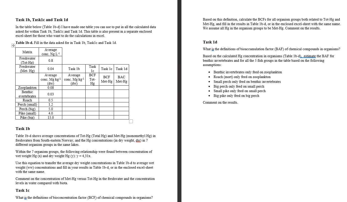 Task 1b, Task1c and Task 1d Based on this definition, | Chegg.com