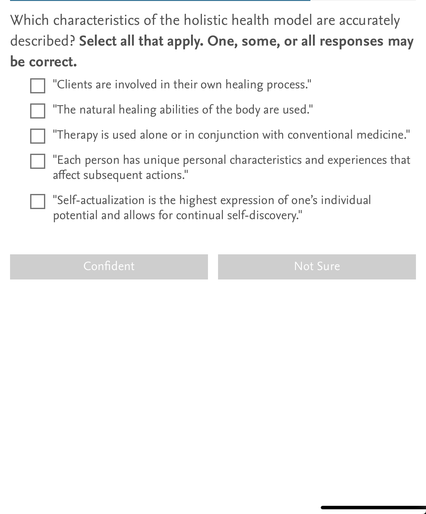 Solved Which characteristics of the holistic health model | Chegg.com