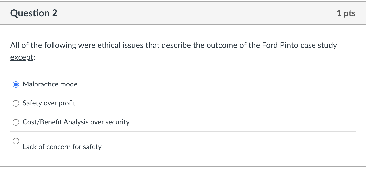Solved All of the following were ethical issues that | Chegg.com