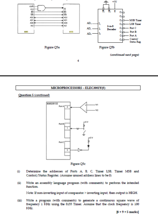 Solved An 8085 microprocessor is interfaced with an LED, a | Chegg.com