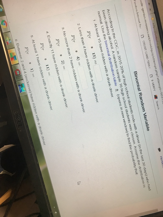 Solved mrooms.net/mod/quiz/attempt.p ndora Internet CREDIT | Chegg.com