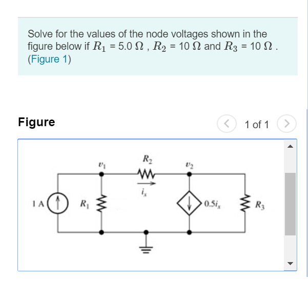 Solved Solve for the values of the node voltages shown in | Chegg.com