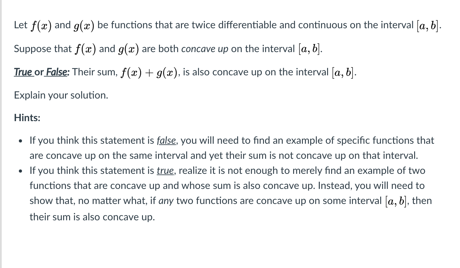 Solved Let f(x) and g(x) be functions that are twice | Chegg.com