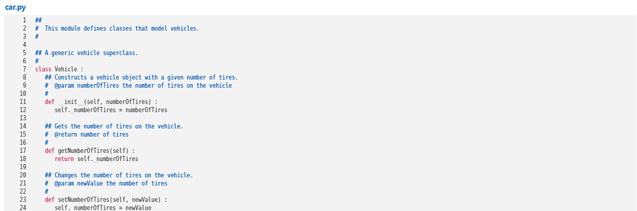 Solved Given the Car and Vehicle classes from this section, | Chegg.com
