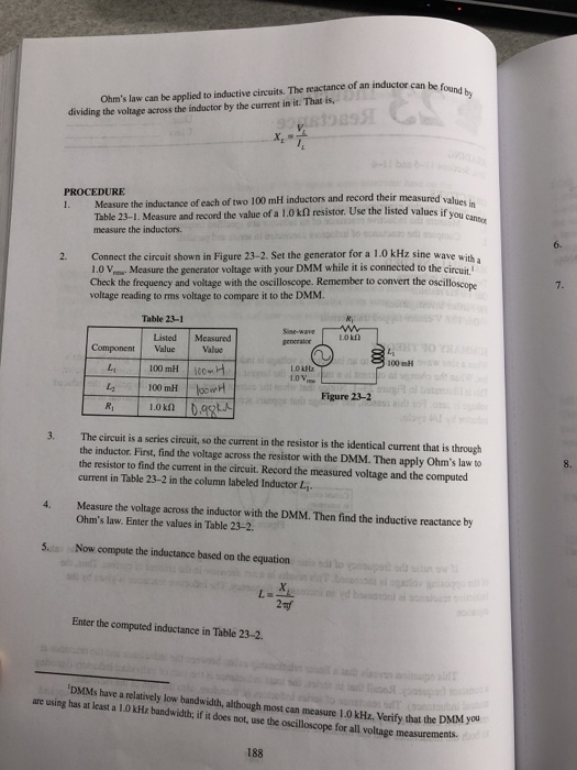 Solved Inductive Reactance Name Class READING Text, Sections | Chegg.com
