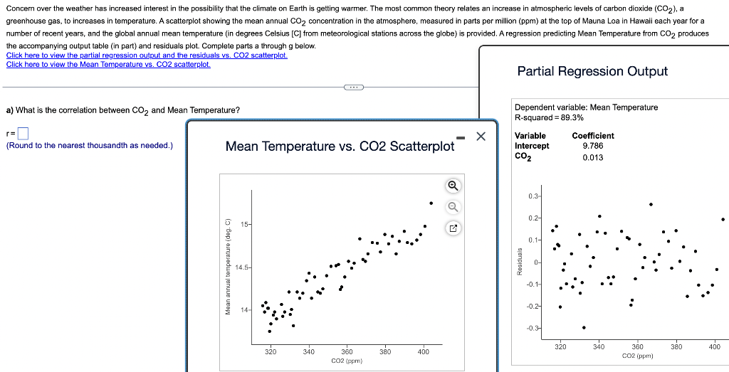 Solved the accompanying output table (in part) and residuals | Chegg.com
