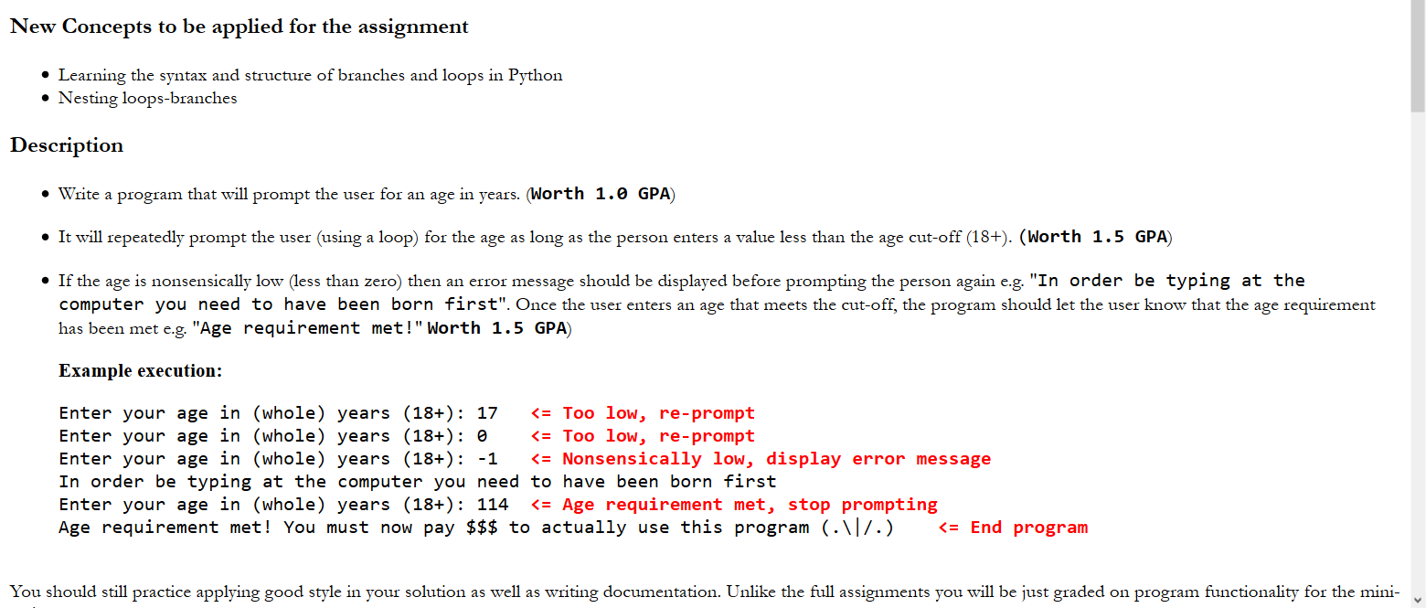 Solved New Concepts to be applied for the assignment • | Chegg.com