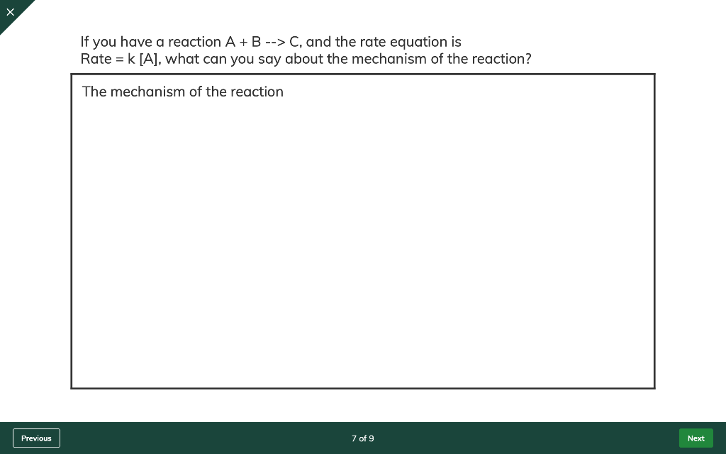Solved If you have a reaction A+B --> C, and the rate | Chegg.com