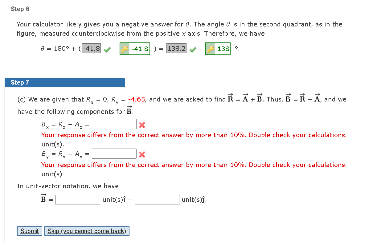 Solved Consider the three displacement vectors A = (5 – 3j) | Chegg.com