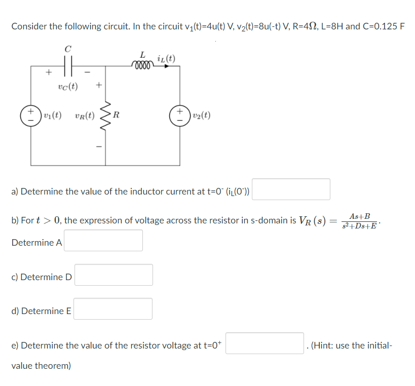 Solved Consider the following circuit. In the circuit | Chegg.com