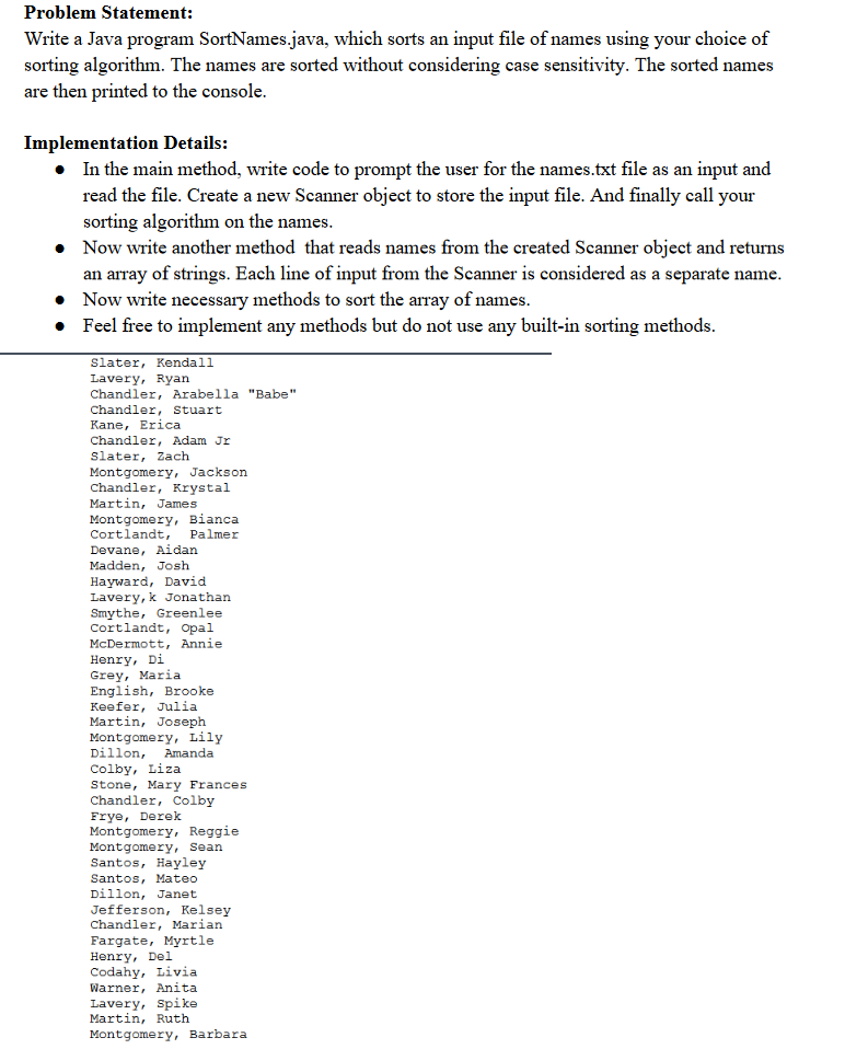 Solved Need help with this assignment. names.txt is pictured | Chegg.com Solved Need help with this assignment. names.txt is pictured | Chegg.com