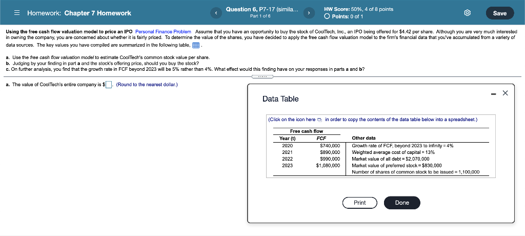 Solved = Homework: Chapter 7 Homework Question 6, P7-17 | Chegg.com