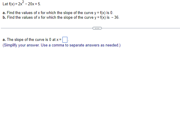 Solved Let F X 2x2−20x 5 A Find The Values Of X For Which
