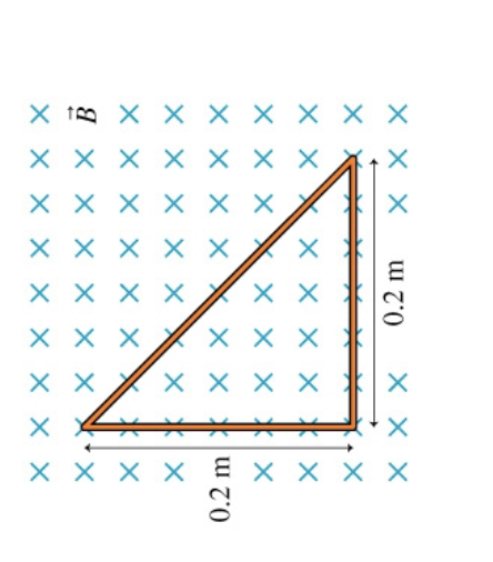 Solved The figure shows a triangular loop of wire in a | Chegg.com