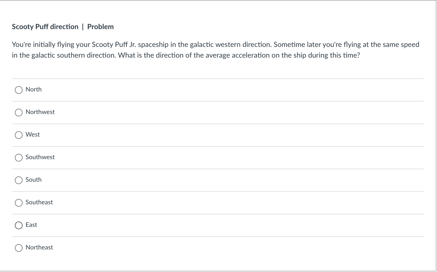 Solved Scooty Puff direction Problem You're initially flying | Chegg.com