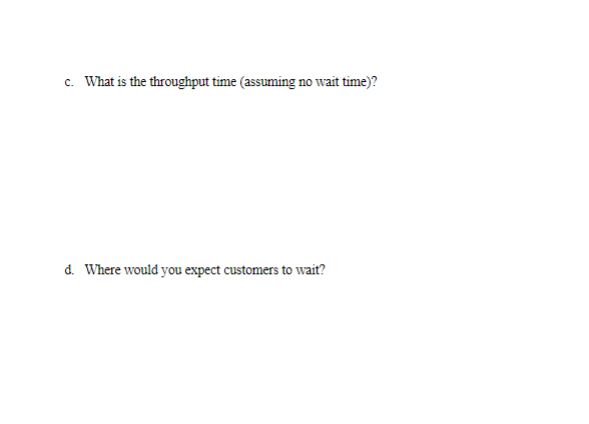 Solved (40)1. A service has five tasks, performed in | Chegg.com